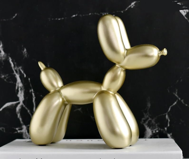 Gold Metallic Balloon Dog Sculpture, Playful and Elegant Art Piece for ...